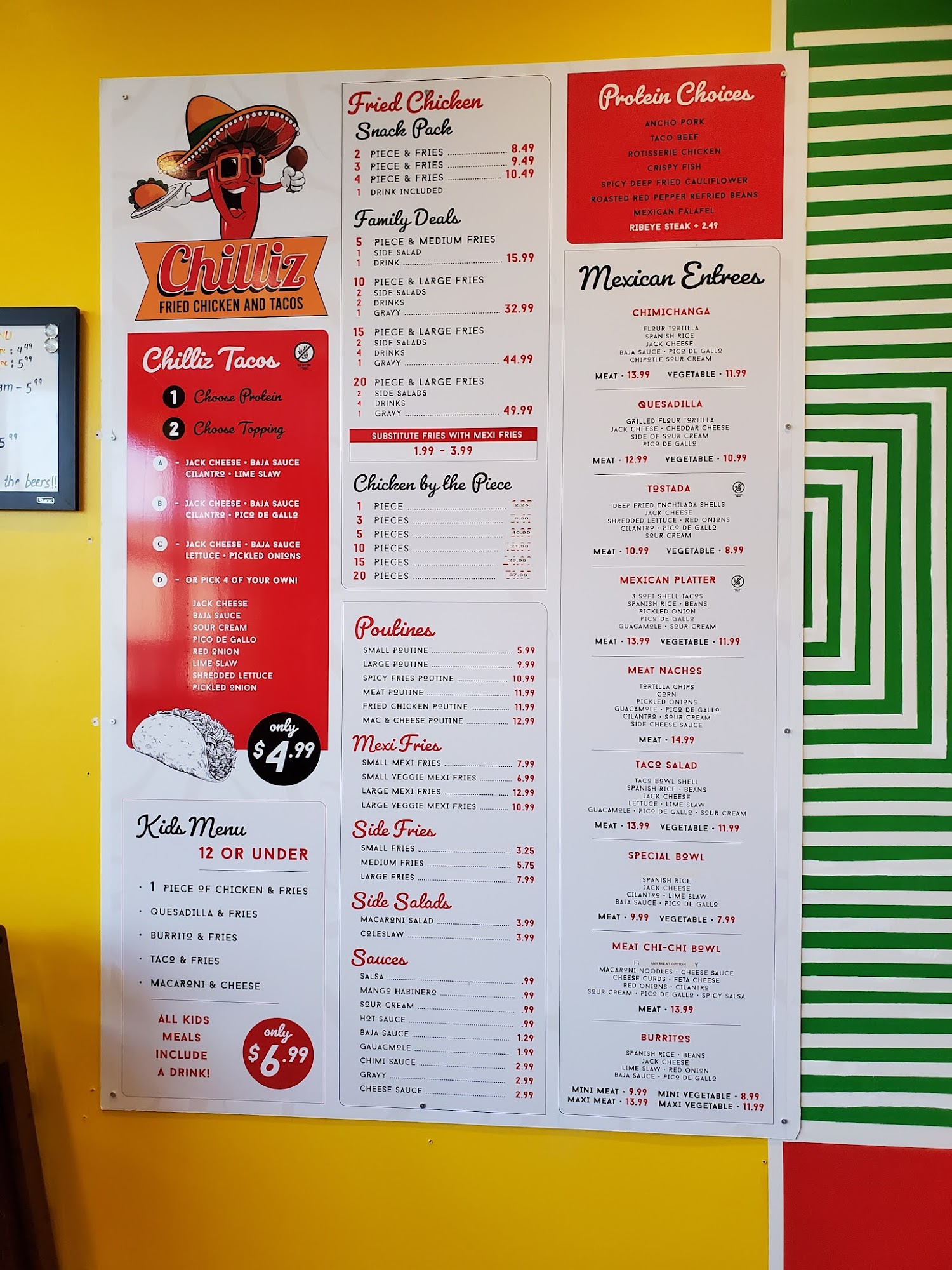 Chilliz Fried Chicken N Tacos FSJ, Fort Saint John - Menu, Reviews (61 ...