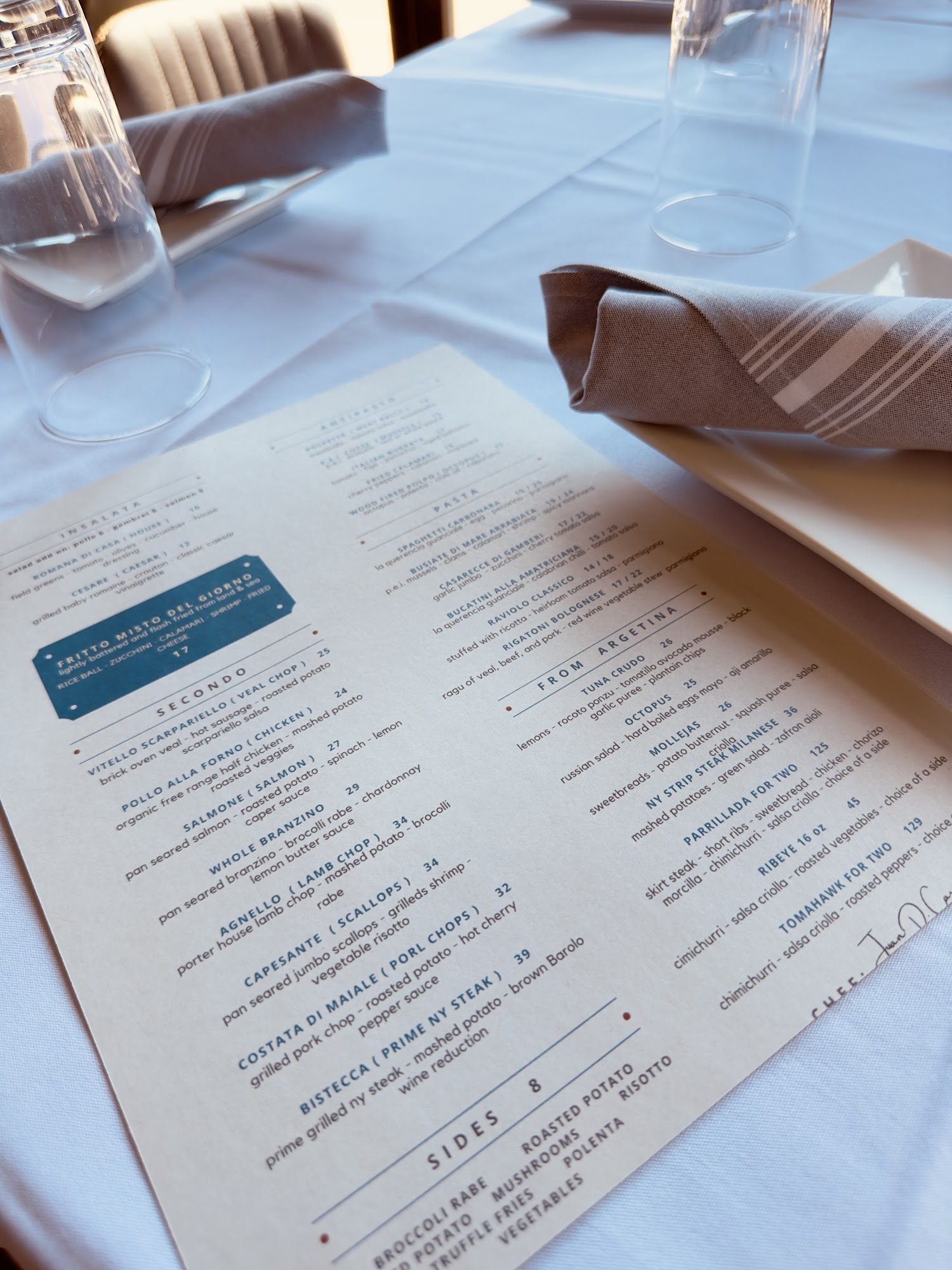 Manzo Italian Argentinian Restaurant, Stamford - Menu, Reviews (32 ...