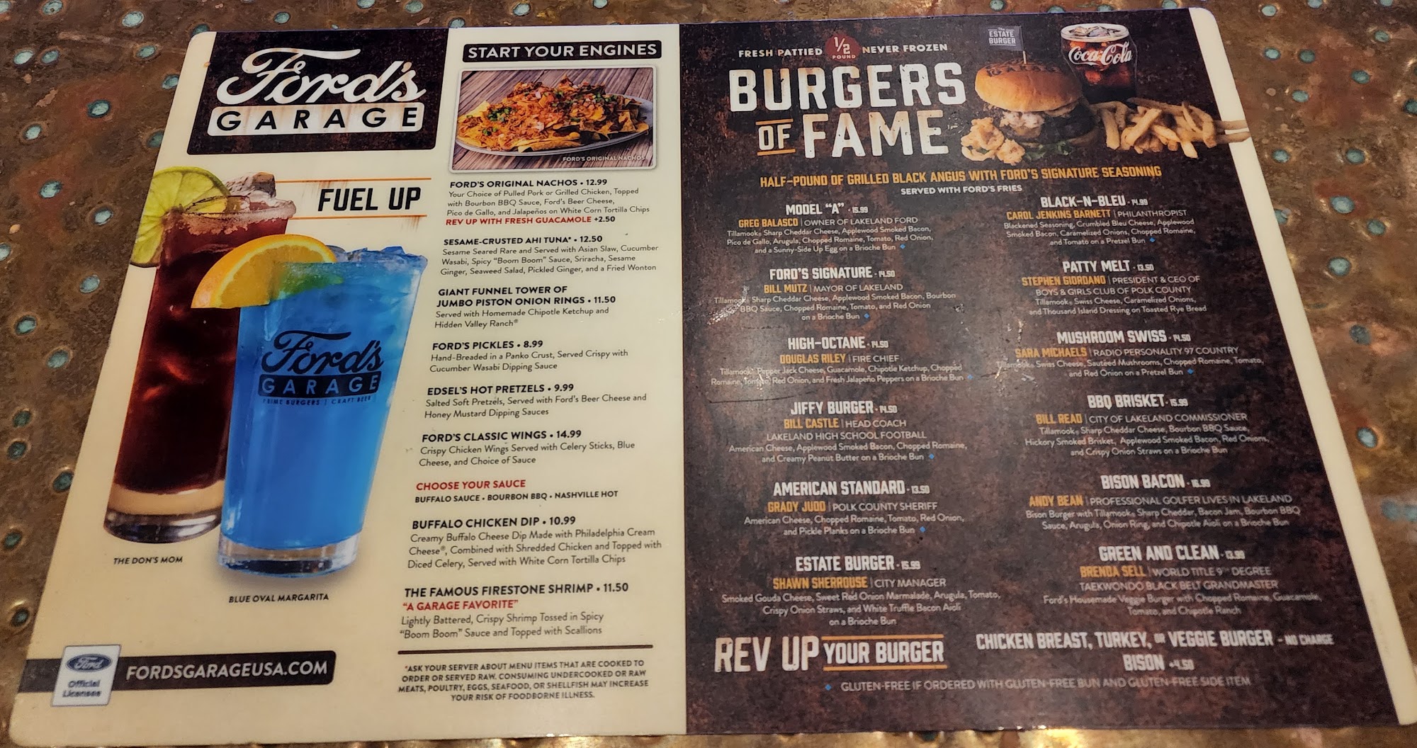 Ford's Garage Lakeland, Lakeland - Menu, Reviews (580), Photos (136 ...