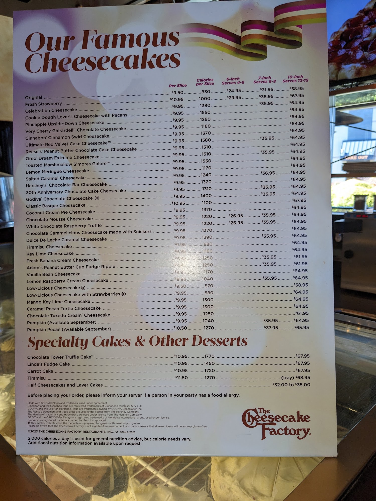 Cheesecake Factory 1609 Cumberland Mall, Atlanta - Menu, Reviews (823 ...