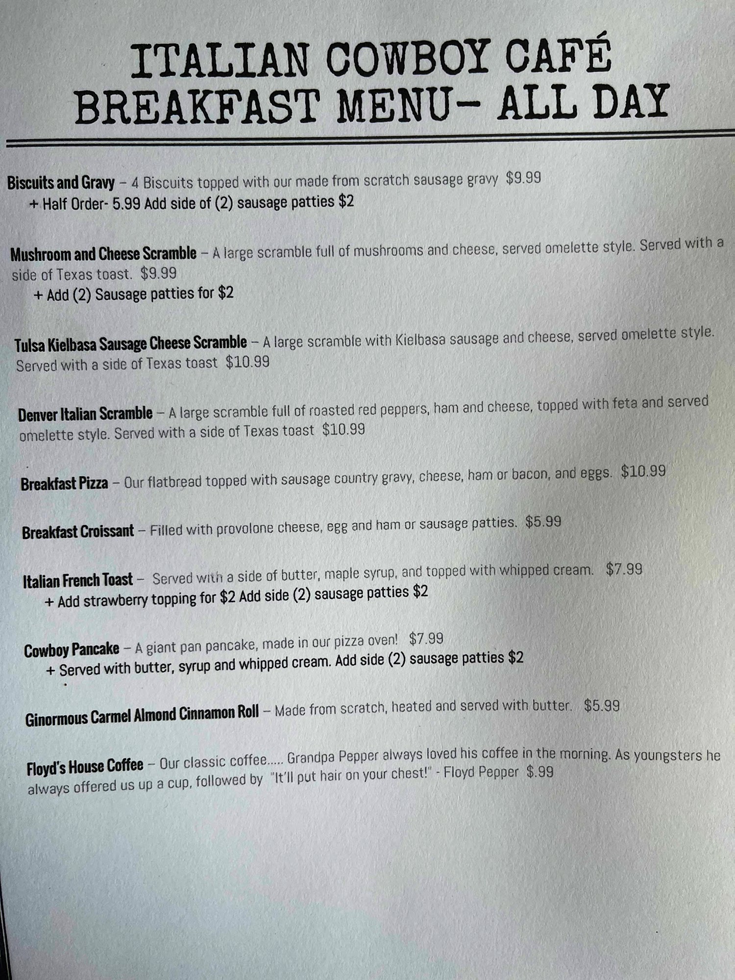 Italian Cowboy Cafe, Sheldon - Menu, Reviews (68), Photos (24 ...