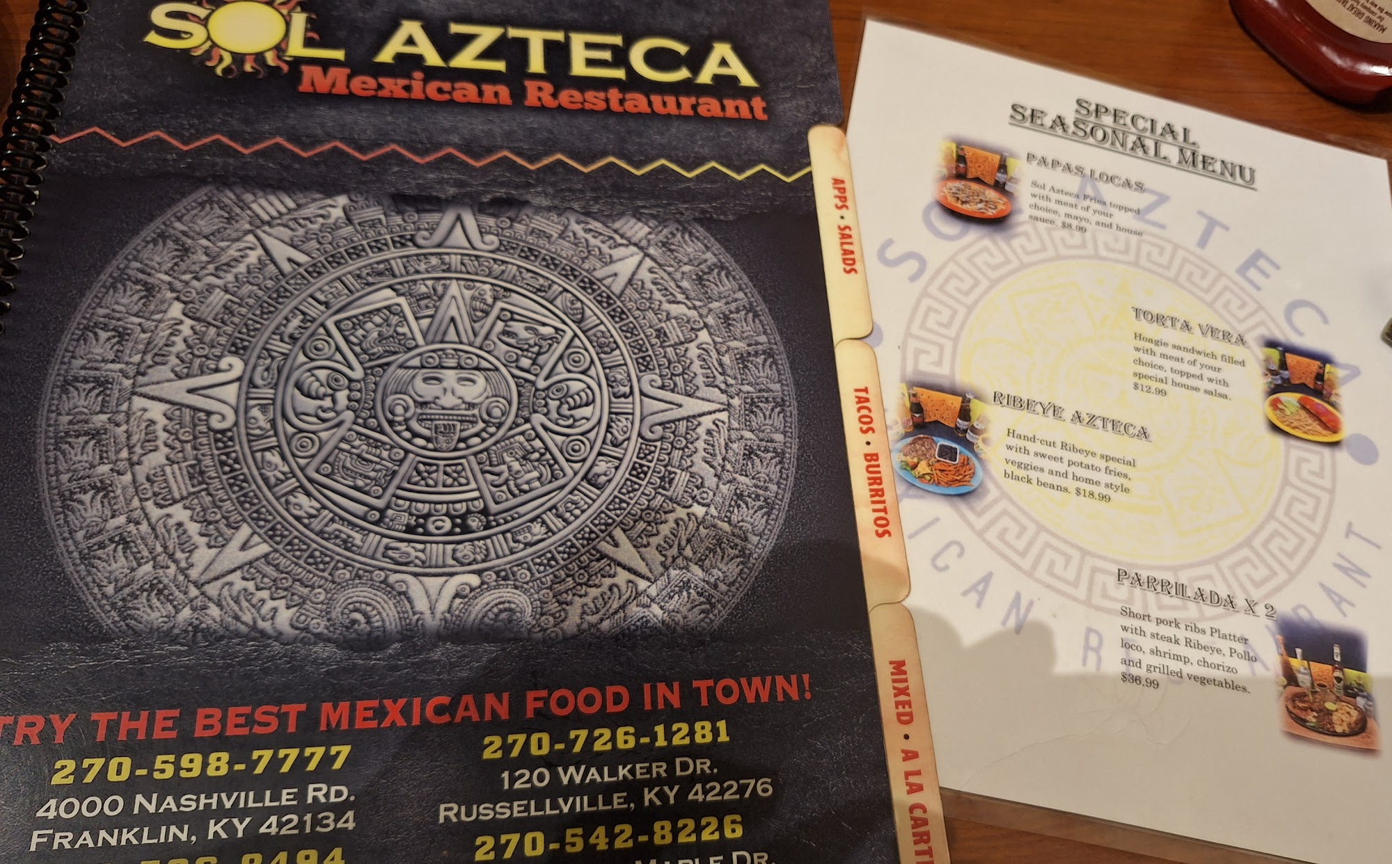 Sol Azteca Mexican Restaurant, Auburn - Menu, Reviews (92), Photos ...