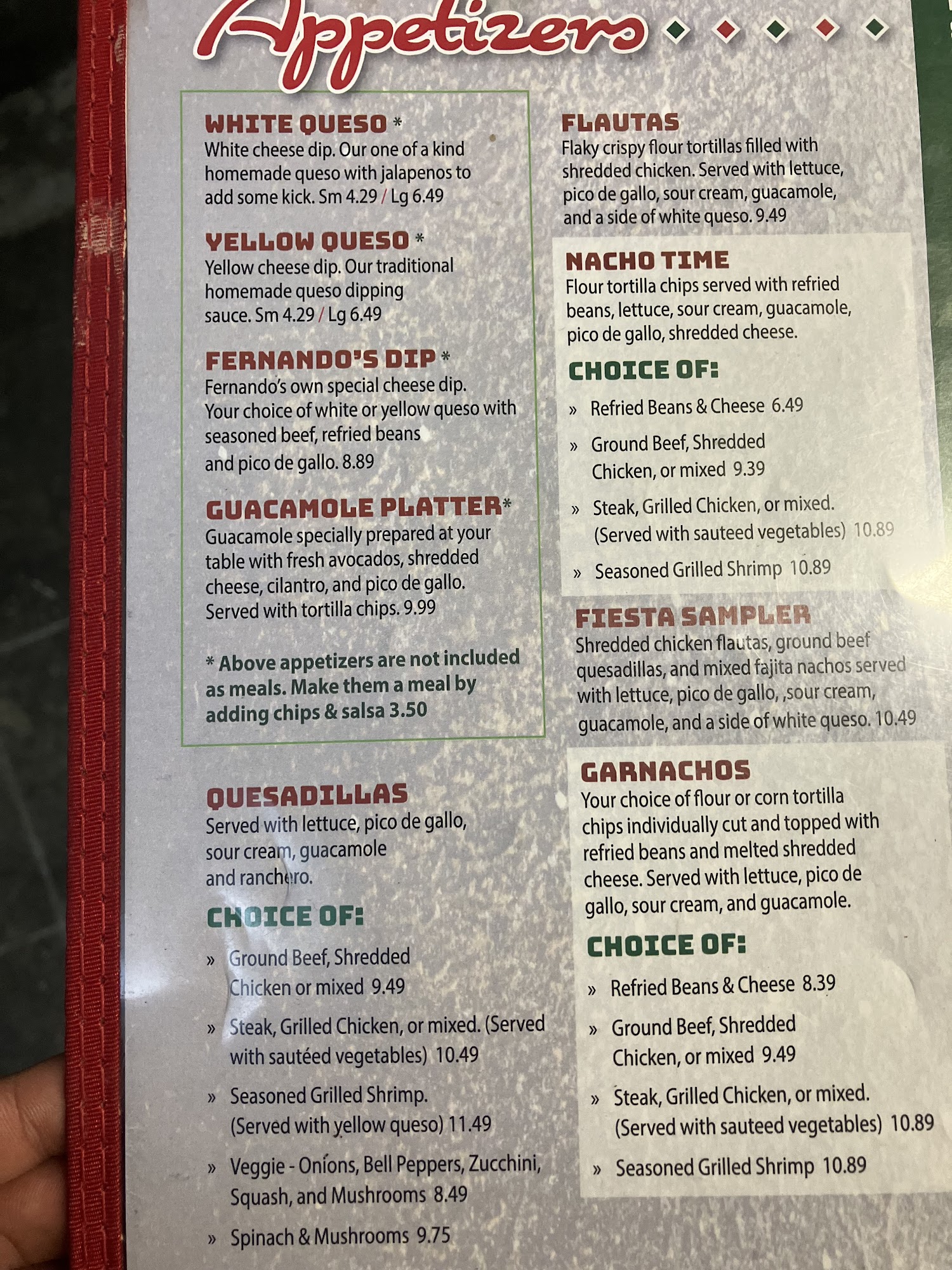 Fernando’s Mexican Grill, Florence - Menu, Reviews (16), Photos ...