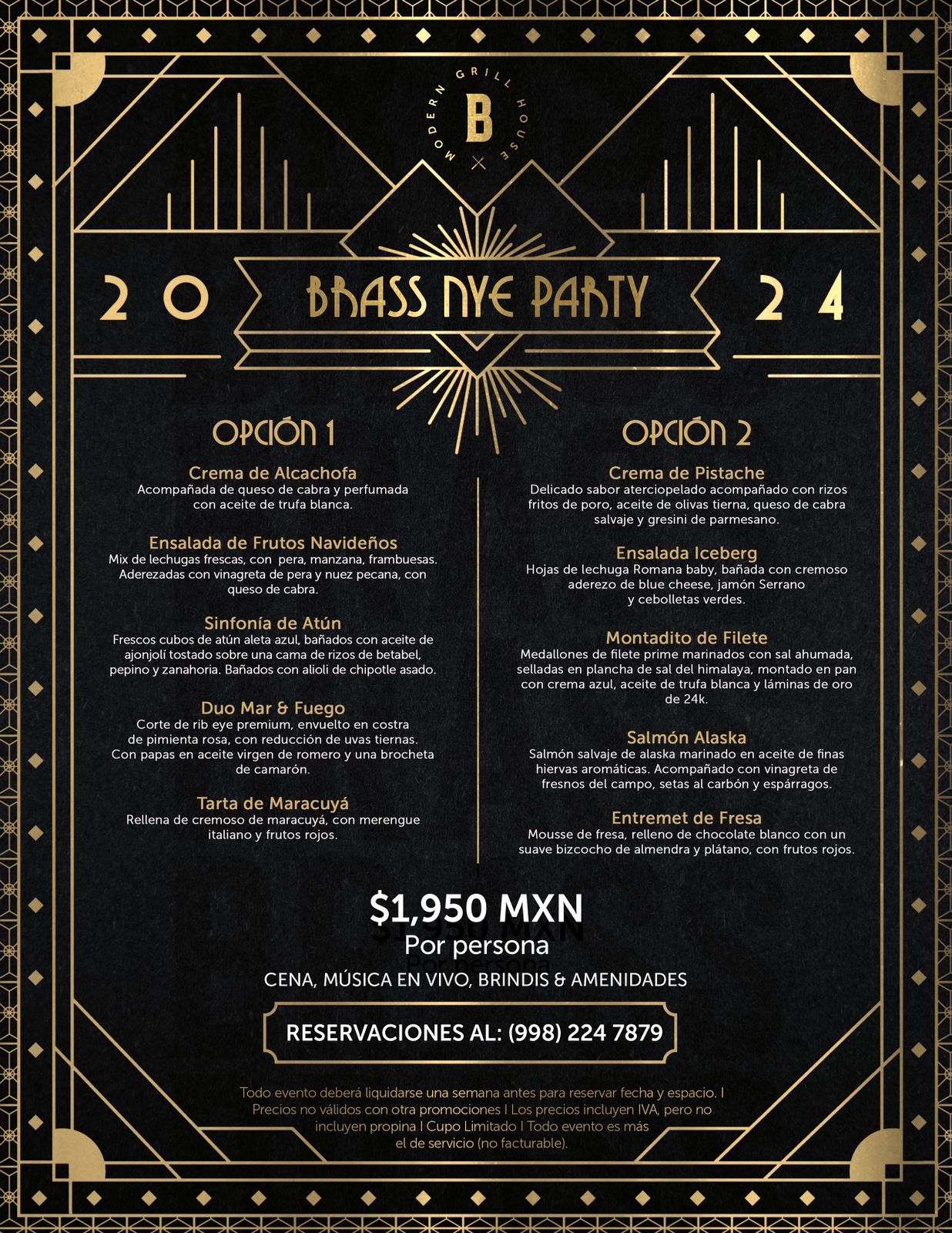 Brass Modern Grill House, Cancún - Menu, Reviews (73), Photos (20 ...