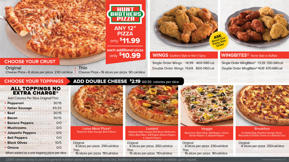 Hunt Brothers Pizza, Wayland - Menu, Reviews (14), Photos (17 ...