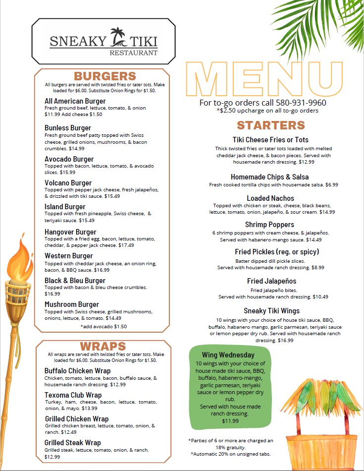 Sneaky Tiki Restaurant, Mead - Menu, Reviews (158), Photos (36 ...