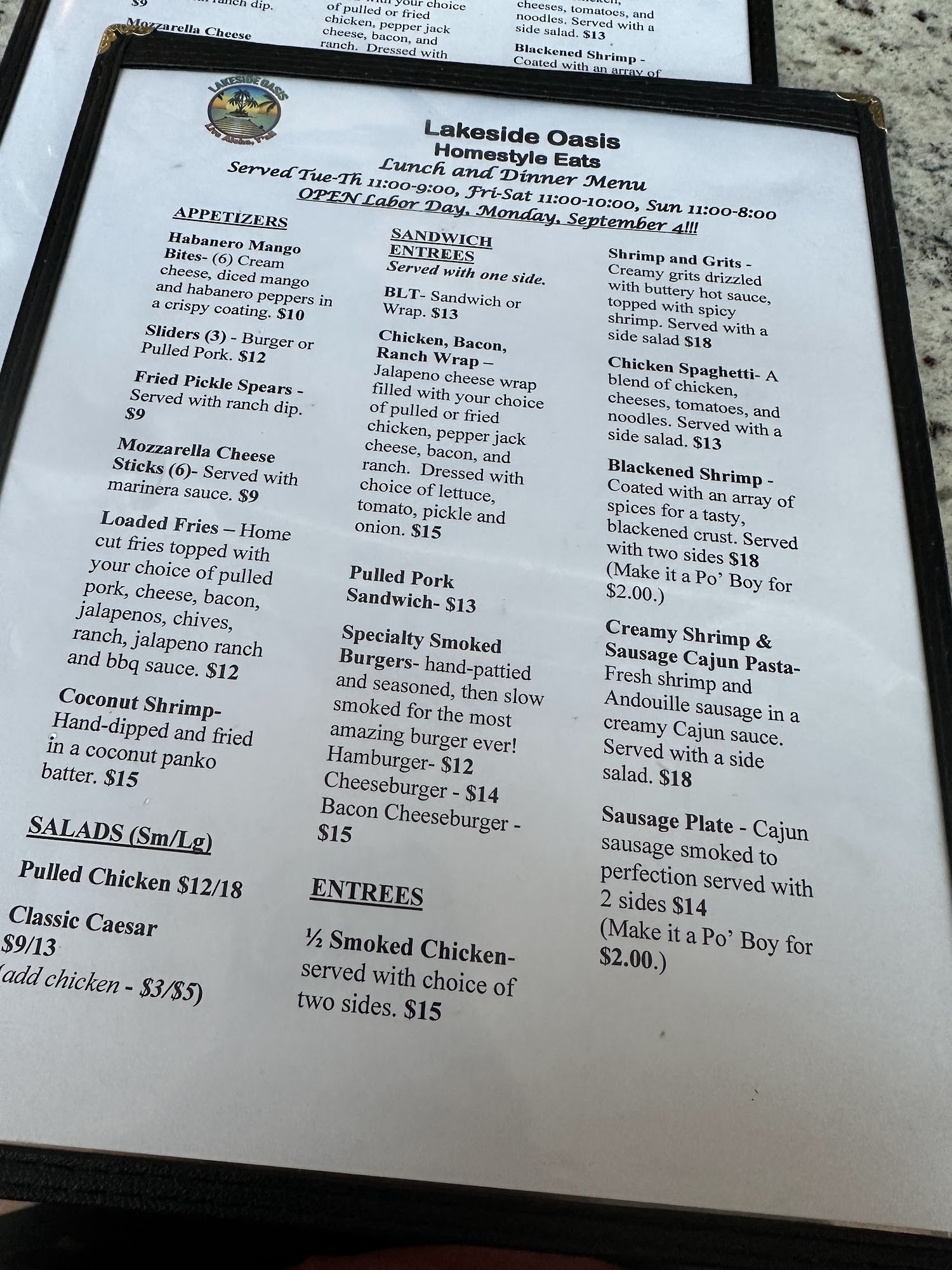 Lakeside Oasis, Onalaska - Menu, Reviews (91), Photos (19) - Restaurantji