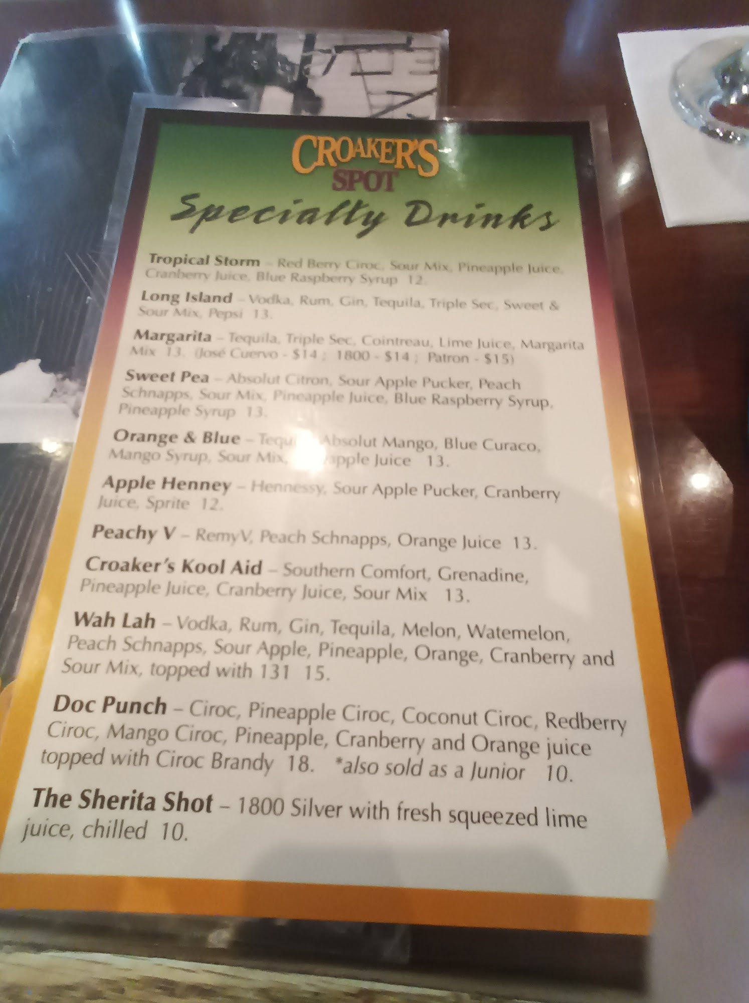 Menu for Croaker's Spot Richmond, Richmond, VA - Restaurantji