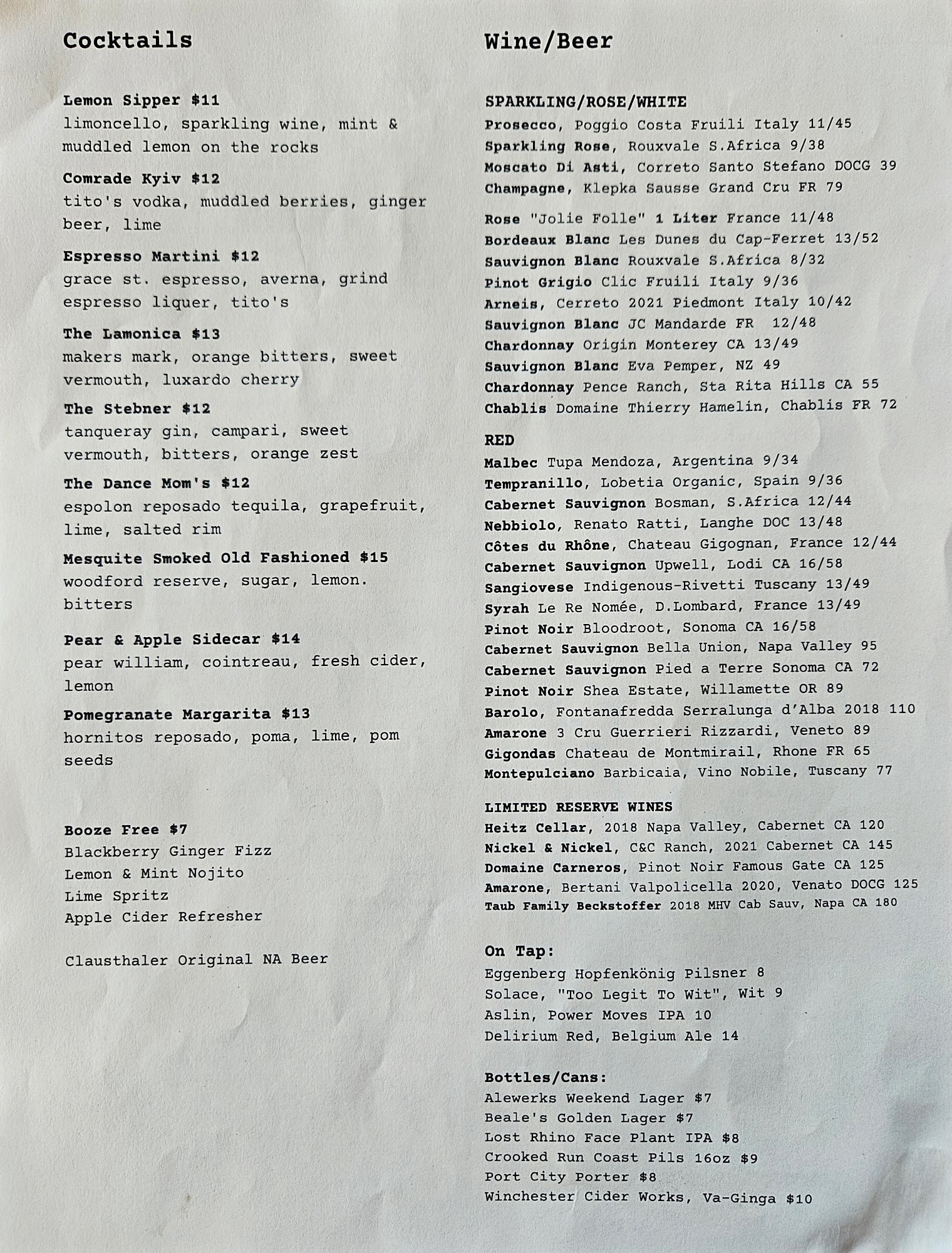 Menu for Local Provisions, Sterling, VA - Restaurantji