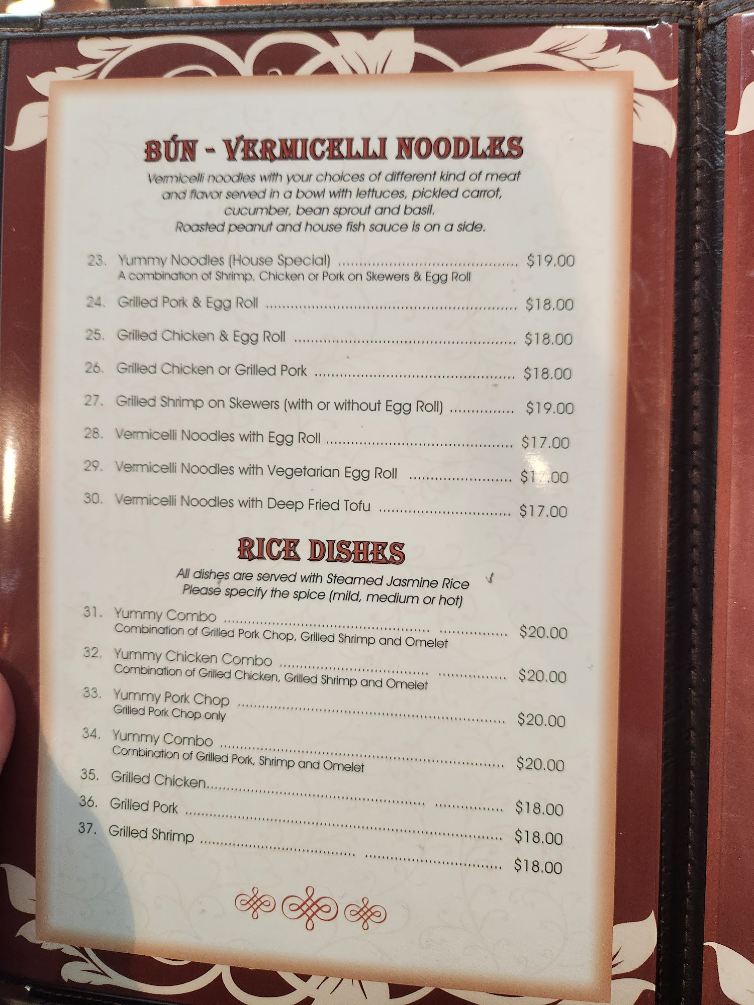 Menu for Yummy Phở, Redmond, WA - Restaurantji